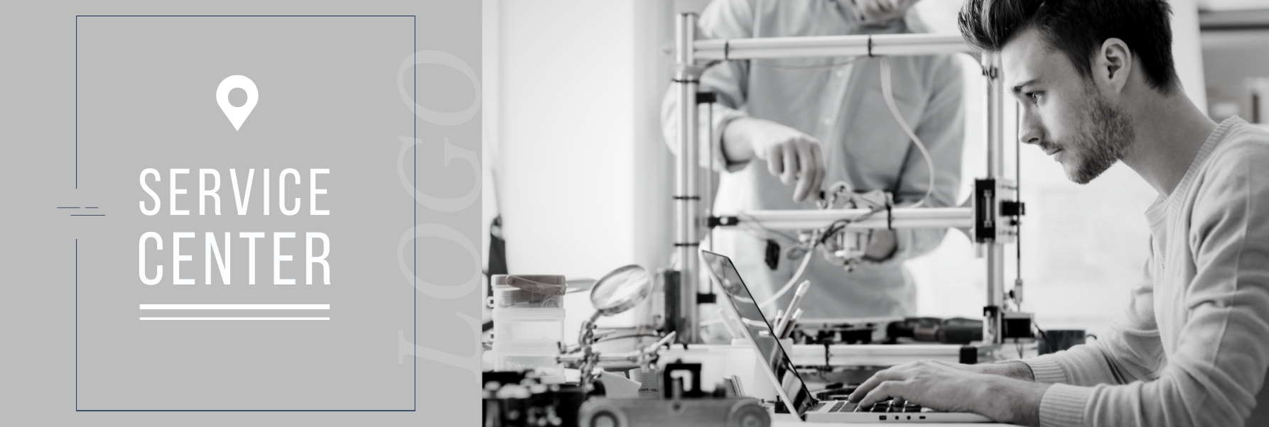 Logotipo para centro de servicio 3️⃣ 3️⃣ ideas de diseño de logotipos ...