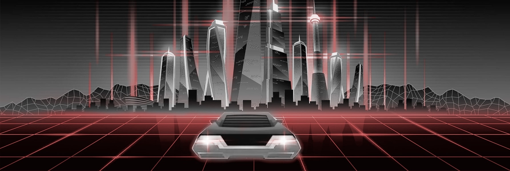 Synthwave postmoderno en diseño gráfico y web, identidad y publicidad ...